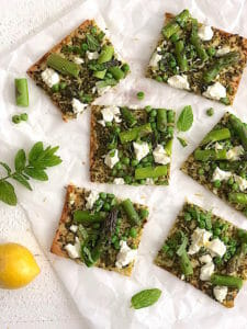 Spring Vegetable Flatbread Pizza