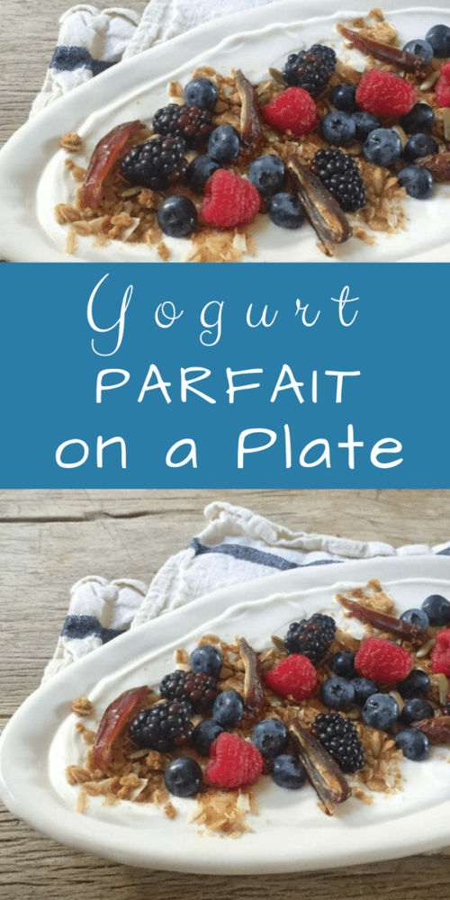 Yogurt Parfait on a Plate