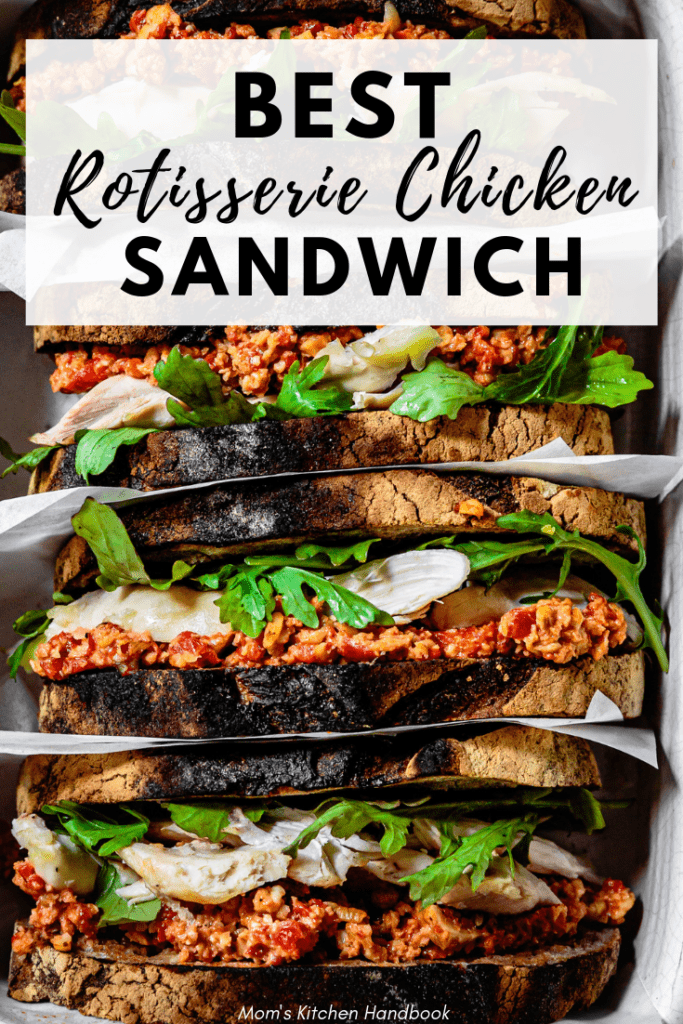 Rotisserie Chicken Sandwiches with Spicy Pecan Muhammara