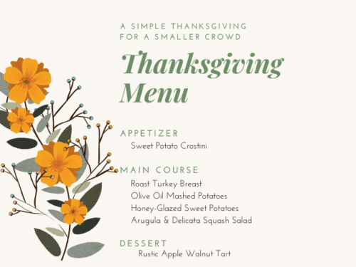 A Simple Thanksgiving Menu for a Smaller Crowd - Mom's Kitchen Handbook