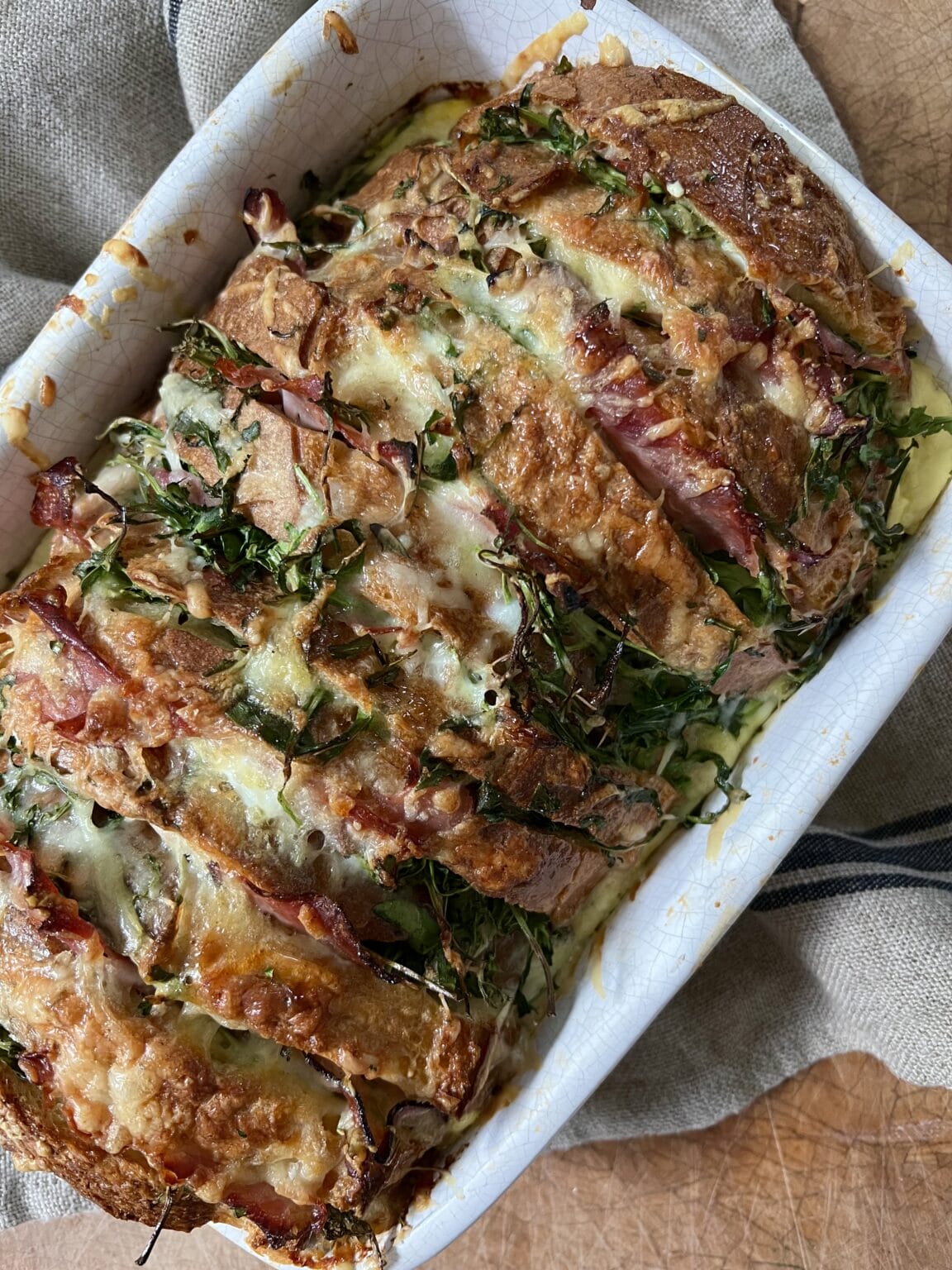 Croque Madame French Toast Casserole - Mom's Kitchen Handbook